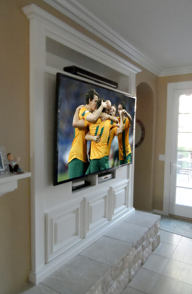 Furniture Retrofit – White Wall Unit (FR-10)