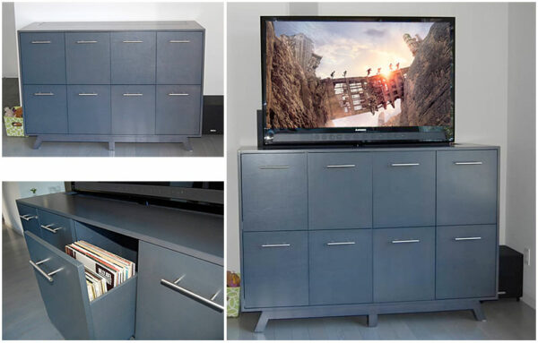 Efficiently Beautiful: Additional Media Storage Cabinets with Full ...